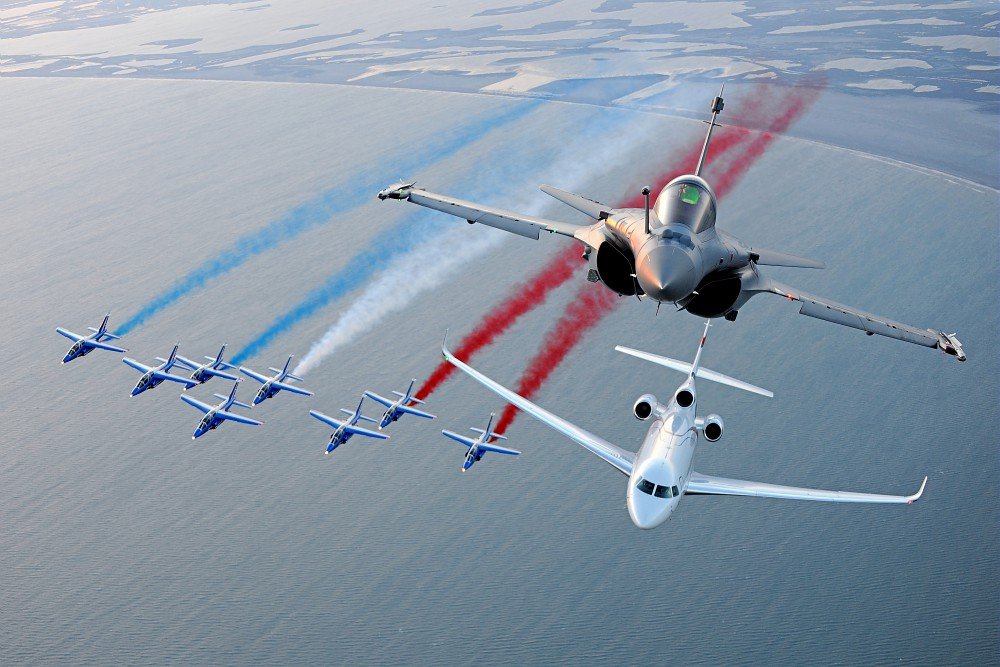 Patrouille de France, Rafale and Falcon 8X Flight - Corporate News