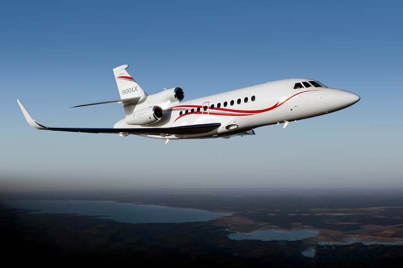The Falcon 900LX, a versatile aircraft with 3 jet engines can combine ...